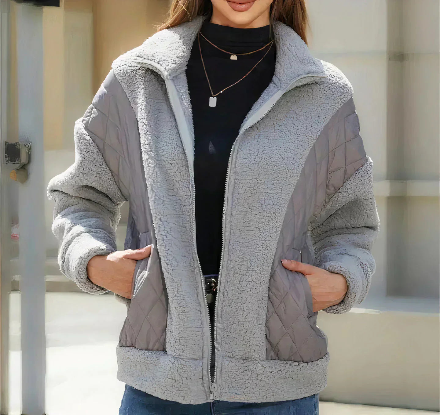 Athena | Ultra hot plush jacket - comfort and elegance in everyday lif – Palmos-Mode