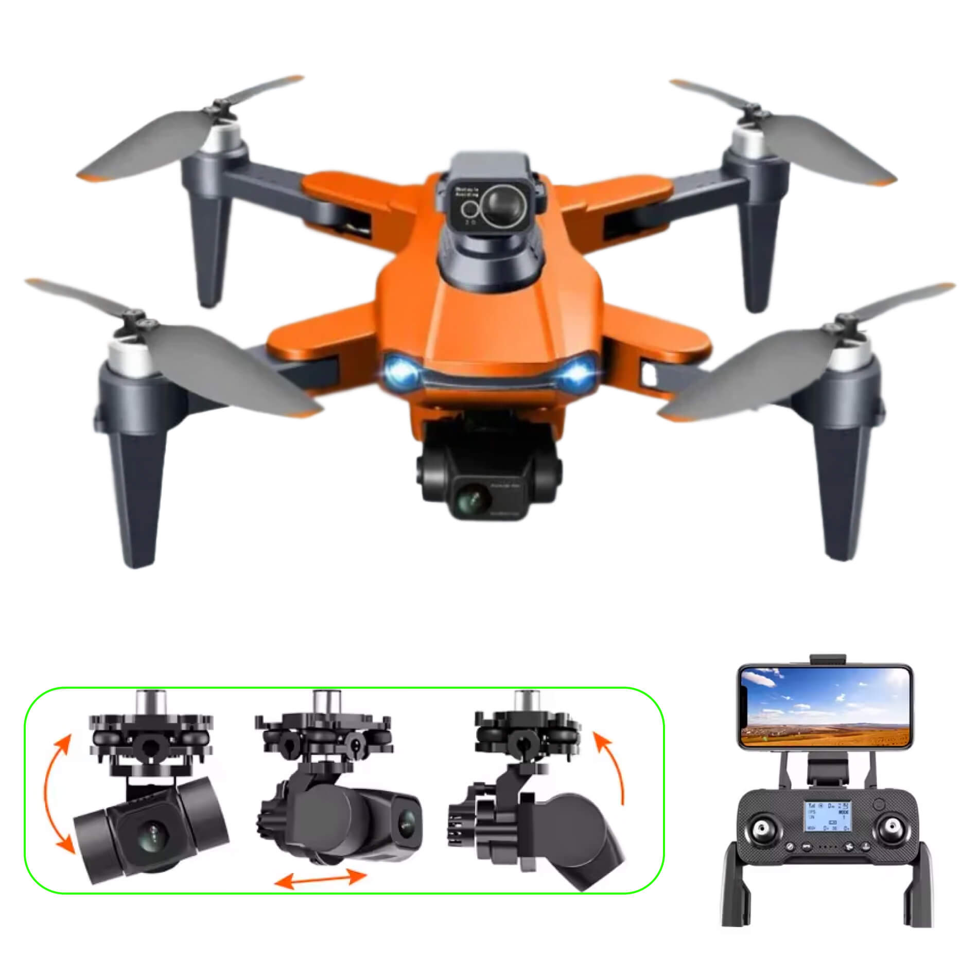 RG109 Pro Drone | 8K HD drone with dual camera, GPS and brushless moto ...